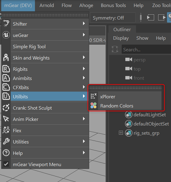 UtilBits User Documentation — mGear: Rigging Framework 4.0.3 documentation